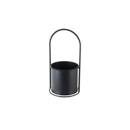 HOME STORY Pflanztopf schwarz Eisen Ma&szlig;e (cm): H: 35,5 &Oslash;: 18 &raquo; H&ouml;ffner