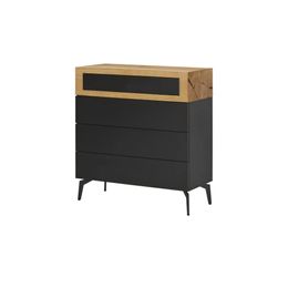 H&ouml;ffner Kommode Enego schwarz Ma&szlig;e (cm): B: 90 H: 97 T: 40.0 &raquo; H&ouml;ffner