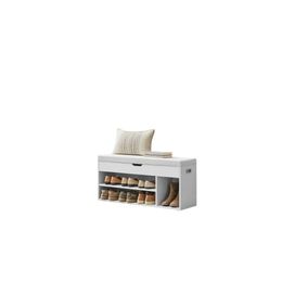 H&ouml;ffner Schuhregal Custos &brvbar; wei&szlig; &brvbar; Ma&szlig;e (cm): B: 100 H: 44 &raquo; H&ouml;ffner