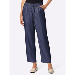 WITT Damen Schlupfhose in strukturierter Qualit&auml;t, marine, Gr&ouml;&szlig;e 44