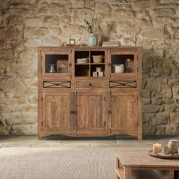 Highboard Akazie 160x40x140 natur versiegelt NATURE OF SPIRIT #339