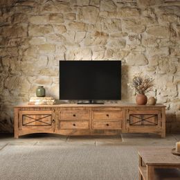 TV-Board Akazie 240x40x50 natur versiegelt NATURE OF SPIRIT #243