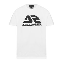Dsquared2 - T-Shirt f&uuml;r Herren, Logo, "Cool Fit" (Wei&szlig;)