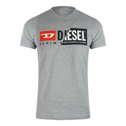Diesel - T-Shirt f&uuml;r Herren, Premium-Baumwolle (Grau meliert)