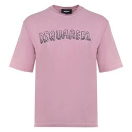 Dsquared2 - "Best Fade" T-Shirt f&uuml;r Herren, Logo, lose Passform (Graurosa)