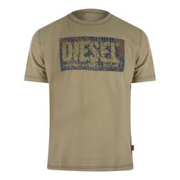 Diesel - T-Shirt f&uuml;r Herren, Baumwolle (Pelikangrau)