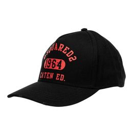 Dsquared2 - "1964" Baseball-M&uuml;tze f&uuml;r Herren/Damen Unisex, Baumwolle (Schwarz)