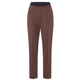 Peter Hahn Basler - Kn&ouml;chellange Slim Fit-Jersey-Hose, braun, Gr. 38 / S