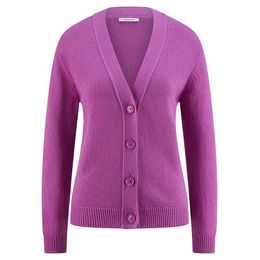 Peter Hahn - Strickjacke, ros&eacute;, Gr. 42 / M - Baumwolle