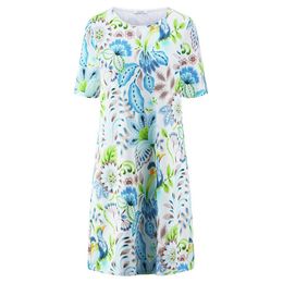 efixelle - Kleid mit Rundhals-Ausschnitt, weiss, Gr. 38 / S - Baumwolle