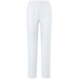 Peter Hahn - Hose aus 100% Leinen, weiss, Gr. 38 / S - Leinen