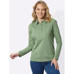 Classic Basics Damen Poloshirt "Poloshirt"eucalyptus, Gr. 38, unifarben, 100% Baumwolle, Shirts