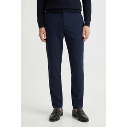 OLYMP Herren Chinohose "Jogg Jersey Toronto"marine, Gr. 32, unifarben, Jersey, Obermaterial: 50% Viskose, 45% Polyester, 5% Elasthan, Hosen, slim