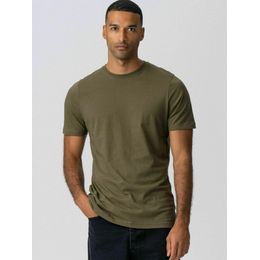 TEESHOPPEN Herren Kurzarmhemd "TEESHOPPEN T-shirt Organic Basic"army, Gr. L, Obermaterial: 100% Baumwolle, Hemden