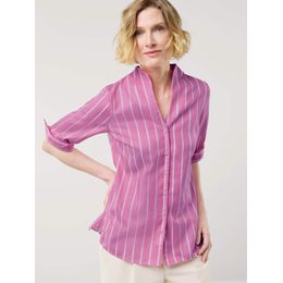 Walbusch Extraglatt-Bluse Kelchkragen