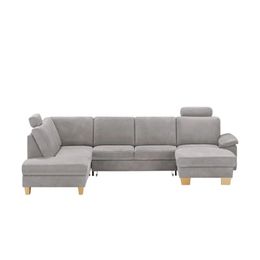Kollektion Kraft Wohnlandschaft Leder Samu grau Ma&szlig;e (cm): B: 316 H: 90 T: 235.0 &raquo; M&ouml;bel Kraft