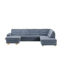 Kollektion Kraft Wohnlandschaft aus Mikrofaser Marc blau Ma&szlig;e (cm): B: 311 H: 85 T: 234.0 &raquo; M&ouml;bel Kraft