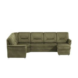 Kollektion Kraft Wohnlandschaft aus Mikrofaser Edda gr&uuml;n Ma&szlig;e (cm): B: 309 H: 96 T: 227.0 &raquo; M&ouml;bel Kraft