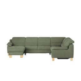 Kollektion Kraft Wohnlandschaft aus Mikrofaser Hanna gr&uuml;n Ma&szlig;e (cm): B: 322 H: 84 T: 264.0 &raquo; M&ouml;bel Kraft
