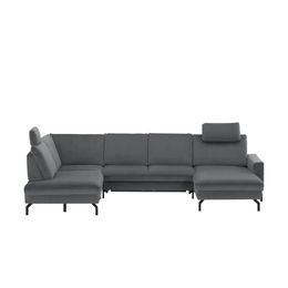 Kollektion Kraft Wohnlandschaft Grace grau Ma&szlig;e (cm): B: 332 H: 89 T: 220.0 &raquo; M&ouml;bel Kraft