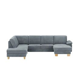 Kollektion Kraft Wohnlandschaft Leder Samu grau Ma&szlig;e (cm): B: 316 H: 90 T: 235.0 &raquo; M&ouml;bel Kraft