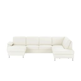 Kollektion Kraft Wohnlandschaft mit Sitz- und R&uuml;ckenbezug aus Leder Kathi wei&szlig; Ma&szlig;e (cm): B: 309 H: 86 T: 235.0 &raquo; M&ouml;bel Kraft