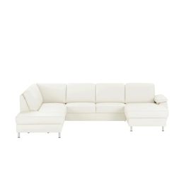 Kollektion Kraft Wohnlandschaft mit Sitz- und R&uuml;ckenbezug aus Leder Kathi wei&szlig; Ma&szlig;e (cm): B: 309 H: 86 T: 235.0 &raquo; M&ouml;bel Kraft