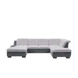 Kollektion Kraft Wohnlandschaft Davinci grau Ma&szlig;e (cm): B: 346 H: 104 T: 195.0 &raquo; M&ouml;bel Kraft
