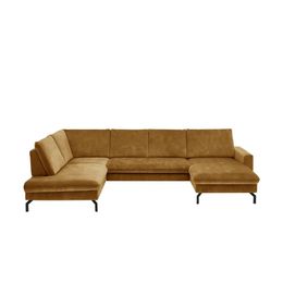 Kollektion Kraft Wohnlandschaft aus Mikrofaser Grace gold Ma&szlig;e (cm): B: 337 H: 89 T: 220.0 &raquo; M&ouml;bel Kraft