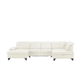 Kollektion Kraft Wohnlandschaft Leder Jona wei&szlig; Ma&szlig;e (cm): B: 368 H: 100 T: 194.0 &raquo; M&ouml;bel Kraft