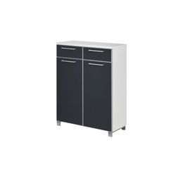 M&ouml;bel Kraft Schuhschrank grau Ma&szlig;e (cm): B: 84 H: 108 T: 37.0 &raquo; M&ouml;bel Kraft