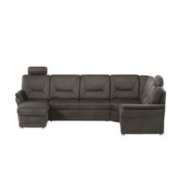 Kollektion Kraft Wohnlandschaft aus Mikrofaser Edda grau Ma&szlig;e (cm): B: 310 H: 96 T: 228.0 &raquo; M&ouml;bel Kraft