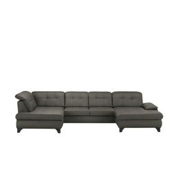 Kollektion Kraft Wohnlandschaft Leder Jona grau Ma&szlig;e (cm): B: 368 H: 100 T: 194.0 &raquo; M&ouml;bel Kraft