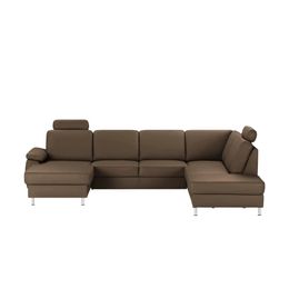 Kollektion Kraft Wohnlandschaft mit Sitz- und R&uuml;ckenbezug aus Leder Kathi braun Ma&szlig;e (cm): B: 314 H: 86 T: 235.0 &raquo; M&ouml;bel Kraft
