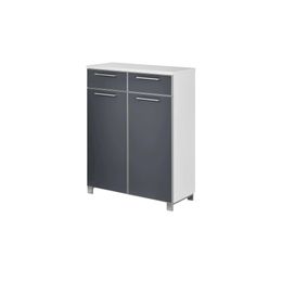 M&ouml;bel Kraft Schuhschrank grau Ma&szlig;e (cm): B: 84 H: 108 T: 37.0 &raquo; M&ouml;bel Kraft
