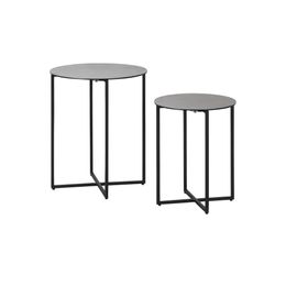 Jette Home Beistelltisch Set Twins II grau Ma&szlig;e (cm): H: 60 &Oslash;: 50.0 &raquo; M&ouml;bel Kraft