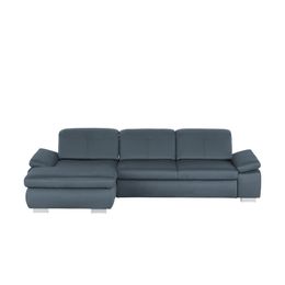 Kollektion Kraft Ecksofa aus Mikrofaser Kathrin blau Ma&szlig;e (cm): B: 309 H: 85 T: 195.0 &raquo; M&ouml;bel Kraft