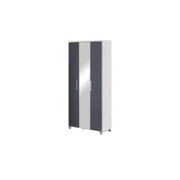 M&ouml;bel Kraft Dielenschrank grau Ma&szlig;e (cm): B: 90 H: 193 T: 37.0 &raquo; M&ouml;bel Kraft
