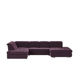 Kollektion Kraft Wohnlandschaft mit verschiedenen Funktionen Spencer lila/violett Ma&szlig;e (cm): B: 382 H: 102 T: 260.0 &raquo; M&ouml;bel Kraft