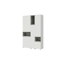 Content Hochschrank Case wei&szlig; Ma&szlig;e (cm): B: 131 H: 206 T: 38.0 &raquo; M&ouml;bel Kraft