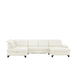 Kollektion Kraft Wohnlandschaft Leder Jona wei&szlig; Ma&szlig;e (cm): B: 368 H: 100 T: 194.0 &raquo; M&ouml;bel Kraft