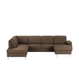 Kollektion Kraft Wohnlandschaft mit Sitz- und R&uuml;ckenbezug aus Leder Kathi braun Ma&szlig;e (cm): B: 309 H: 86 T: 235.0 &raquo; M&ouml;bel Kraft