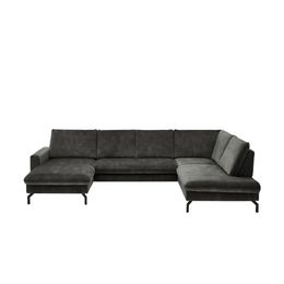 Kollektion Kraft Wohnlandschaft aus Mikrofaser Grace grau Ma&szlig;e (cm): B: 337 H: 89 T: 220.0 &raquo; M&ouml;bel Kraft