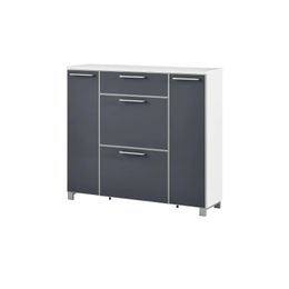 M&ouml;bel Kraft Schuhschrank grau Ma&szlig;e (cm): B: 121 H: 108 T: 31.0 &raquo; M&ouml;bel Kraft