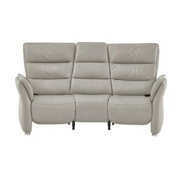 Hukla Trapezsofa Echtleder Corina grau Ma&szlig;e (cm): B: 202 H: 112 T: 103.0 &raquo; M&ouml;bel Kraft