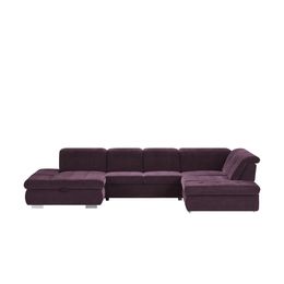 Kollektion Kraft Wohnlandschaft mit verschiedenen Funktionen Spencer lila/violett Ma&szlig;e (cm): B: 382 H: 102 T: 260.0 &raquo; M&ouml;bel Kraft