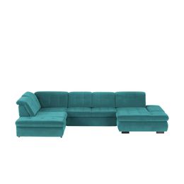 Kollektion Kraft Wohnlandschaft t&uuml;rkis/petrol Ma&szlig;e (cm): B: 382 H: 102 T: 260.0 &raquo; M&ouml;bel Kraft