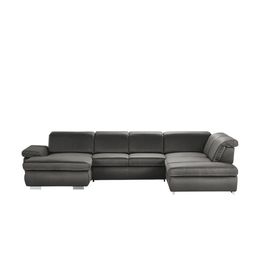 Kollektion Kraft Wohnlandschaft mit verschiedenen Funktionen Amanda grau Ma&szlig;e (cm): B: 379 H: 85 T: 260.0 &raquo; M&ouml;bel Kraft