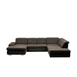 Kollektion Kraft Wohnlandschaft Flachgewebe Affair braun Ma&szlig;e (cm): B: 371 H: 100 T: 260.0 &raquo; M&ouml;bel Kraft