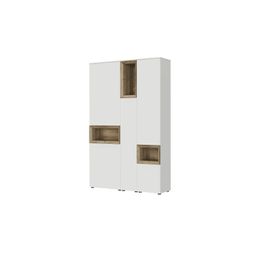 Content Hochschrank Case wei&szlig; Ma&szlig;e (cm): B: 131 H: 206 T: 38.0 &raquo; M&ouml;bel Kraft